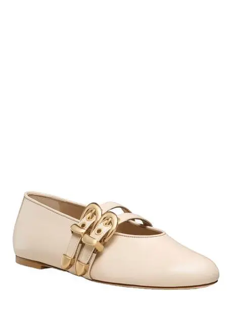 STUART WEITZMAN Maven Mary Jane Flat - Linen