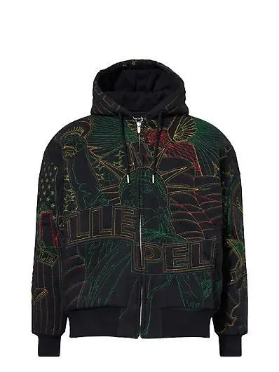 WHO DECIDES WAR BY EV BRAVADO X Pelle Pelle Stitched Cotton-blend Hoody - Multi