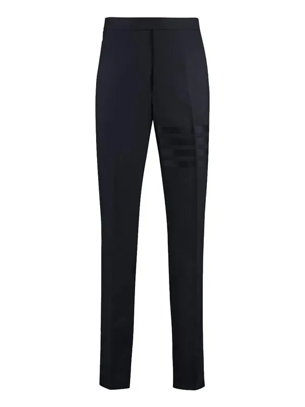 Thom Browne Wool Tailored Trousers - Blue