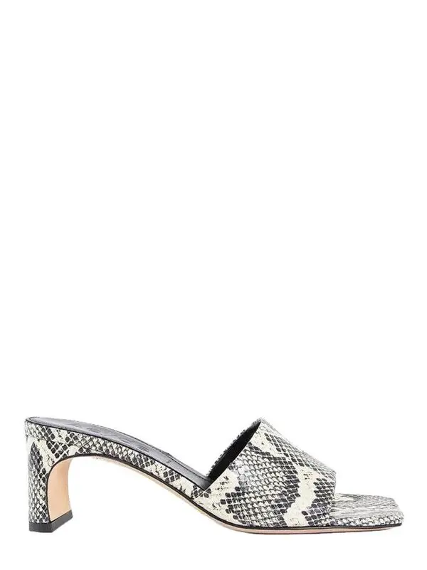 AeydĒ Jeanie Snake Print Mules - Multicolor