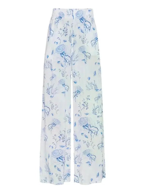 Vilebrequin Medusa And Shells Trousers - White