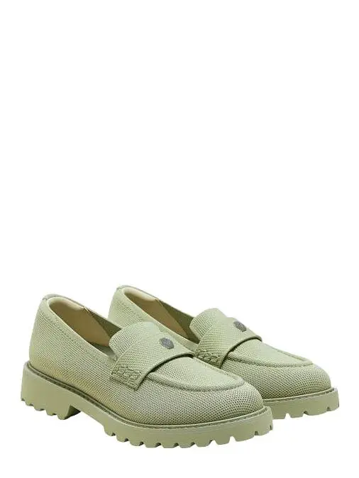 Vivaia Round-toe Platform Loafers - Matcha