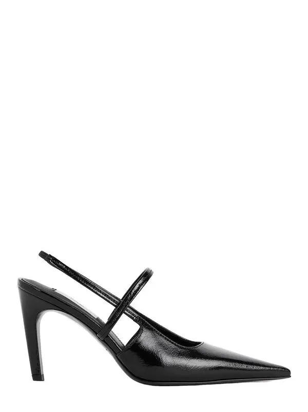 TOTÊME Naplack Stiletto Slingbacks - Black