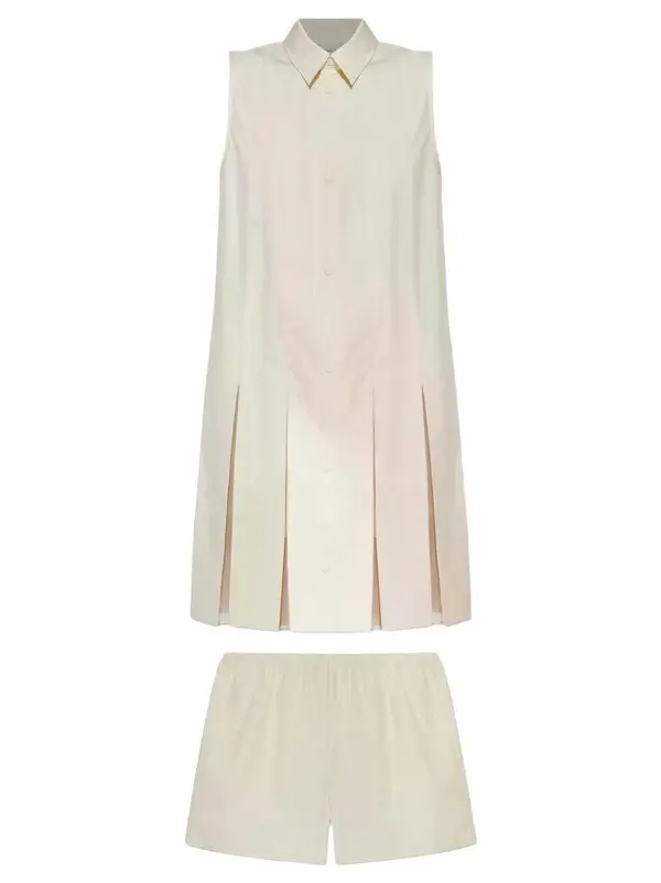 Moncler Cotton Mini Dress - White