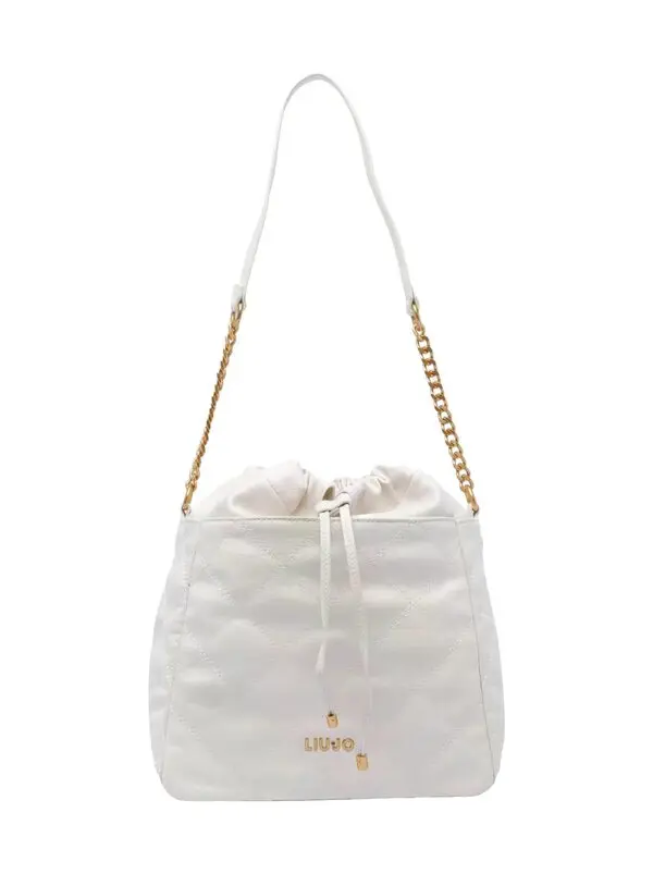 Liu Jo Logo-plaque Bucket Bag - White