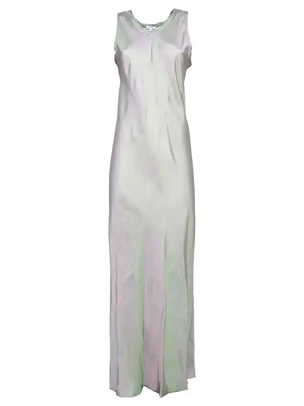 Aspesi Satin-effect Maxi Dress - Green