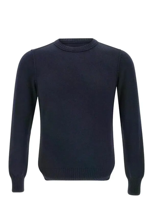 GRAN SASSO Wool Crew Neck Sweater - Blue