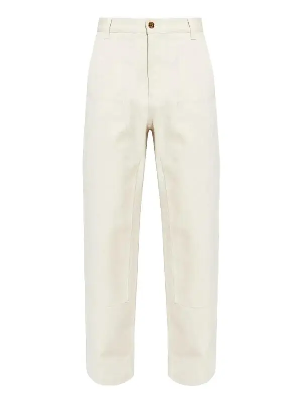 Versace Logo-patch Jeans - Neutrals