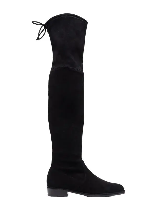 STUART WEITZMAN Lowland Stretch Suede Over-the-knee Boots - Black