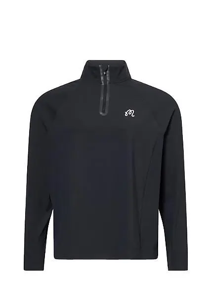 MALBON Funnel-neck Raglan-sleeve Stretch-woven Top - Black