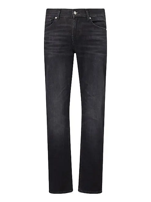 7 For All Mankind Slimmy Tapered-leg Stretch-denim Jeans - Jupiter