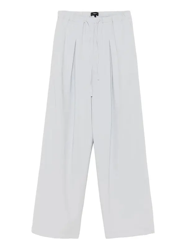 Theory Casual Wide Leg Pants - G4a Pearl Blue