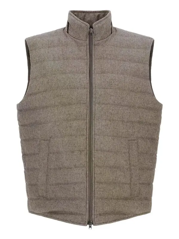 Herno Padded Gilet - Brown