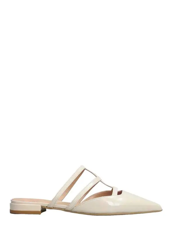 ISABEL FERRANTI Leather Mules - Neutrals