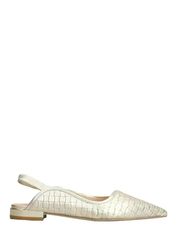 ISABEL FERRANTI Tanya Flat Pumps - Gold