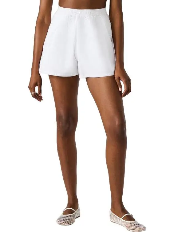 Steve Madden Malena Cotton-blend Shorts - White