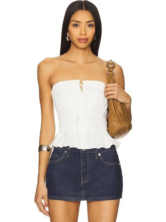 Astr The Label Biffy Top - White