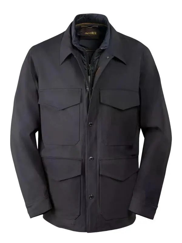 MOORER Sander Bomber Jacket - Blue