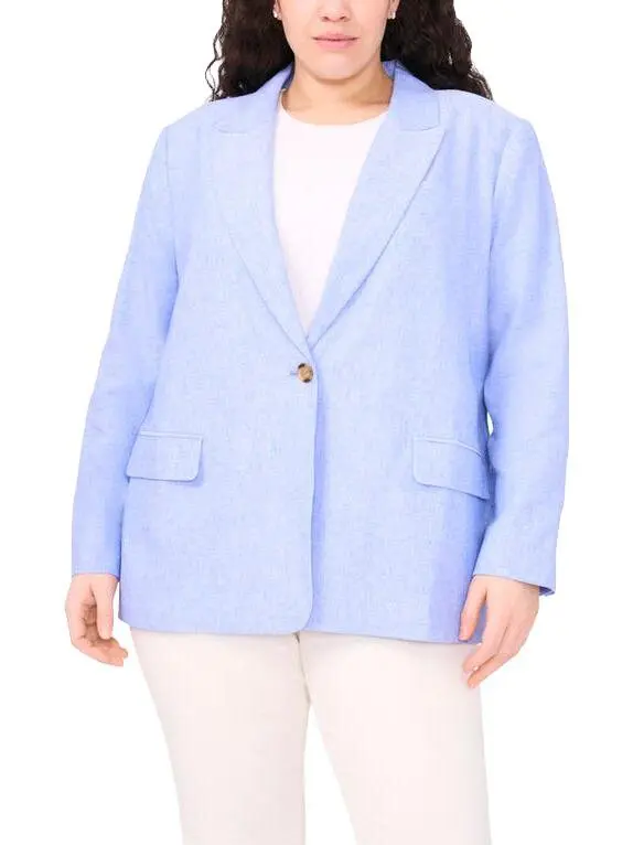 Halogen Linen-blend Blazer - Ultramarine
