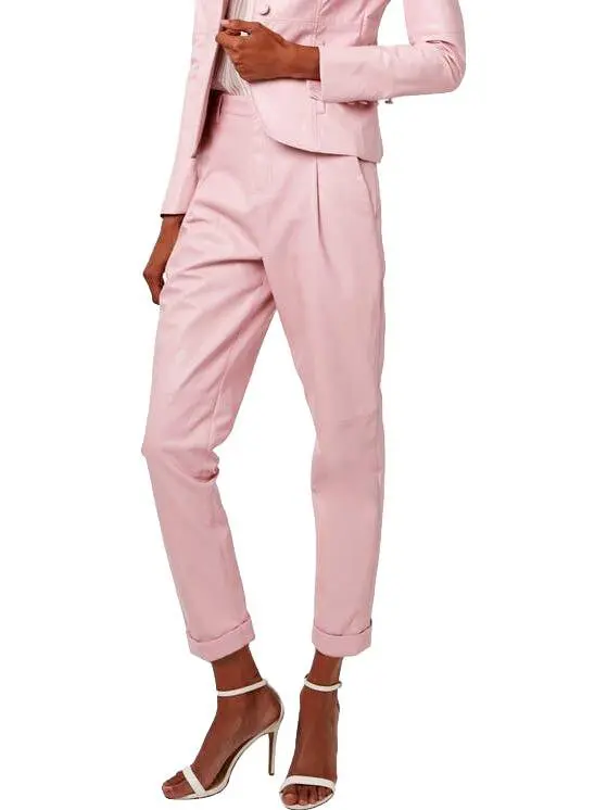 AS By DF Denise Recycled Leather Trousers - Rosette