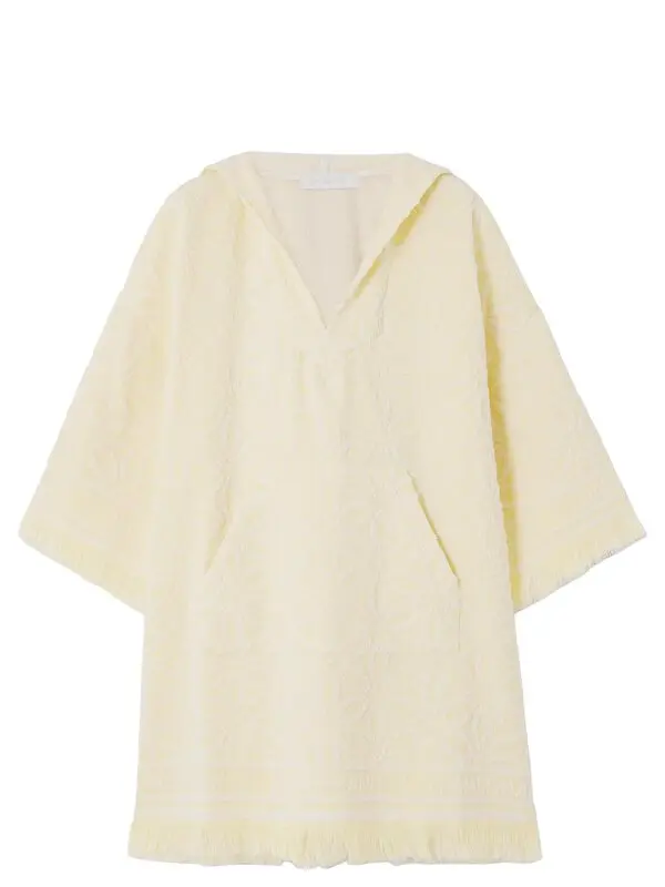 Zimmermann Coco Fringed Mini Dress - Yellow