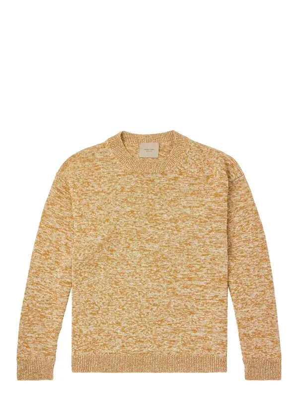FEDERICO CURRADI Linen And Cotton-blend Sweater - Orange