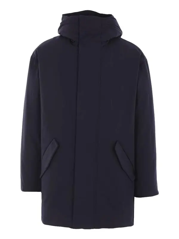 Aspesi Padded Water-repellent Cotton-blend Canvas Parka - Blue