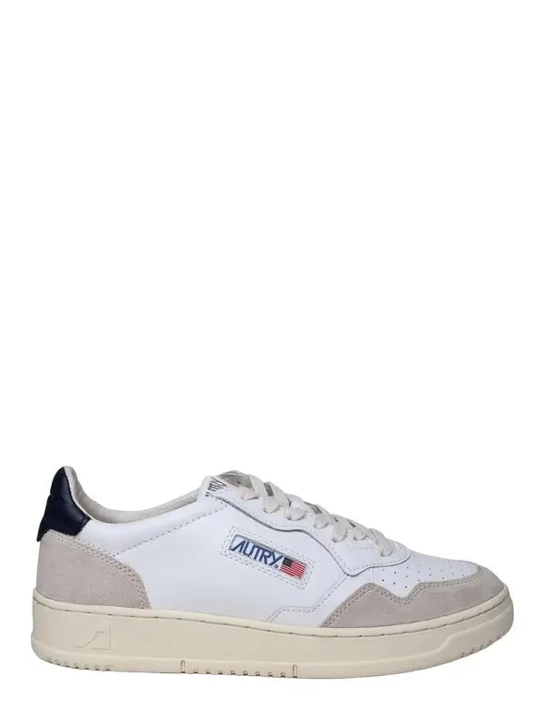AUTRY Two-tone Leather Sneakers - White