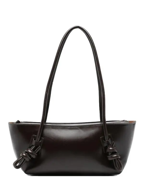 Hereu Top Handle Bag With Knot Detail - Brown