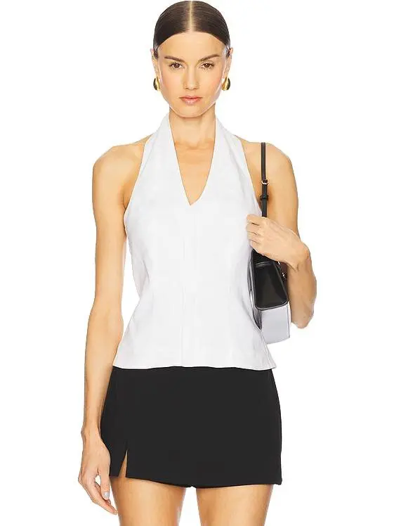 A.L.C. Cora Halterneck Top - Ecru