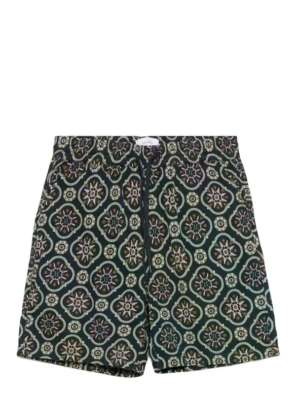 LES DEUX Otto Printed Shorts - Blue