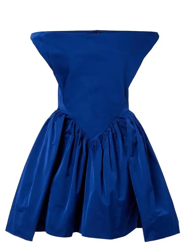 VIVIENNE WESTWOOD Mini Draped Cocktail Dress - Blue