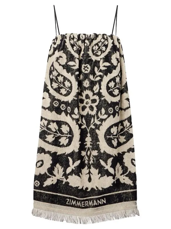 Zimmermann Rhiannon Cotton Terry Minidress - Multicoloured