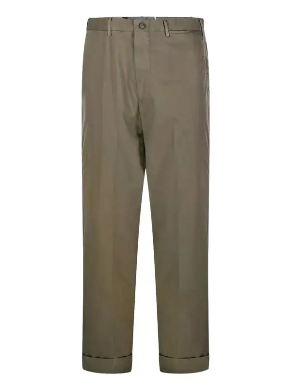SANTANIELLO Straight-leg Trousers - Green