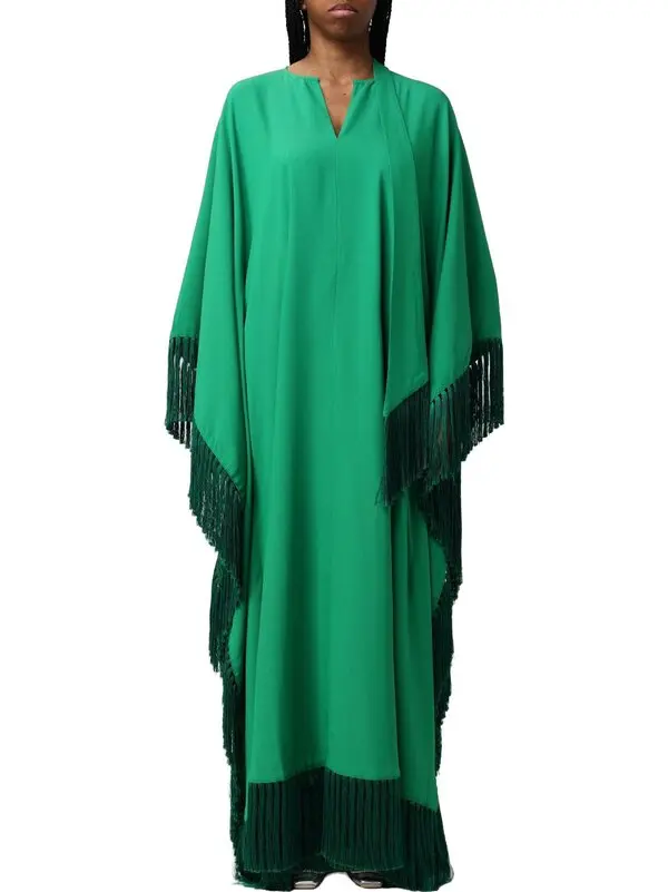 TALLER MARMO Fringe-trimmed Dress - Green