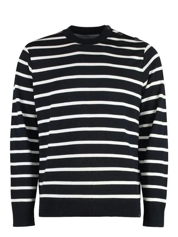 Paul & Shark Virgin Wool Crew-neck Sweater - Blue