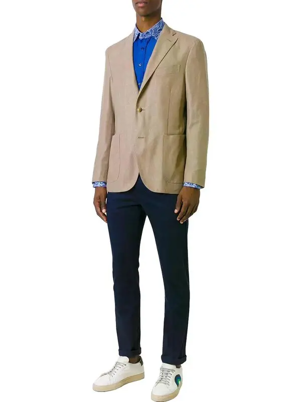 Boglioli Front Pocket Blazer - Neutrals