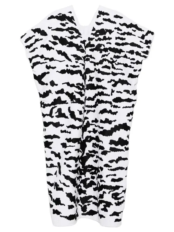 PIPPA HOLT Zebra-print Midi Dress - White