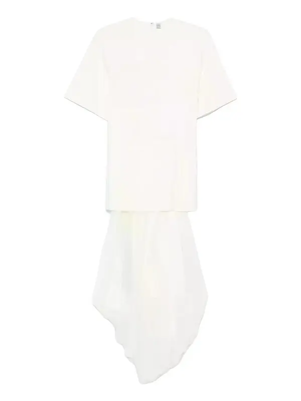 TOTÊME Paneled T-shirt Dress - Neutrals