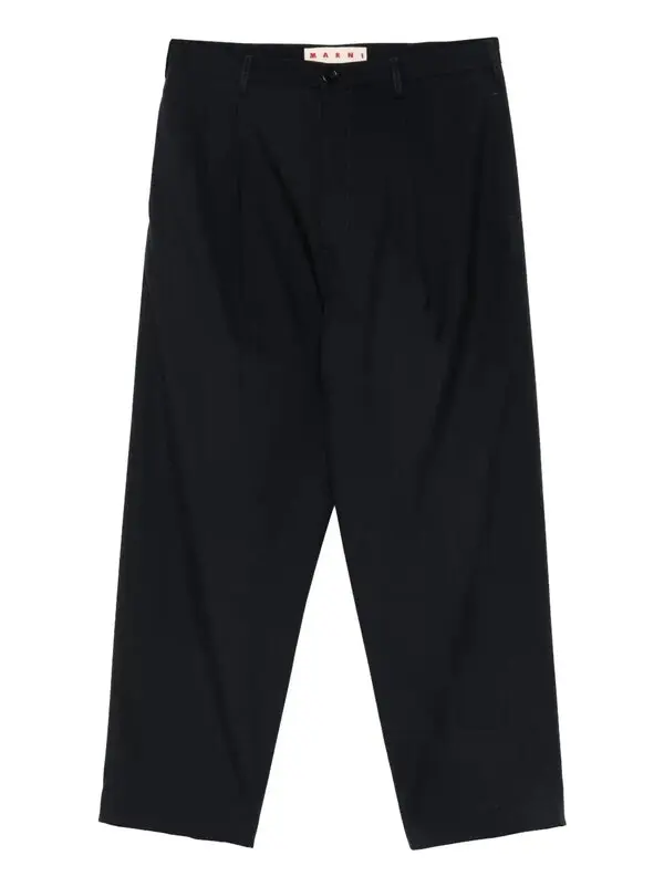 Marni Virgin-wool Trousers - Blue