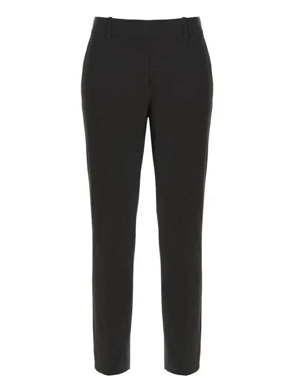 Theory Cropped Wool Pants - Gray