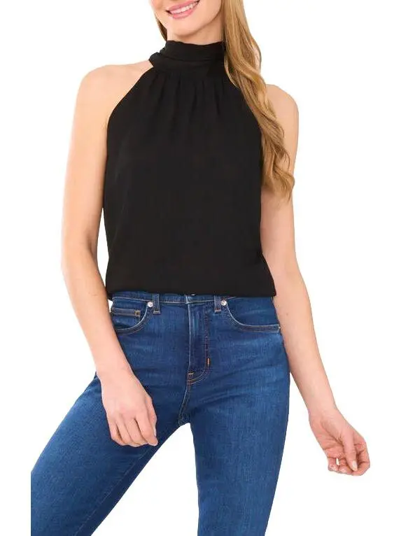 CECE DUPRAZ Halter Neck Yoryu Top - Rich Black