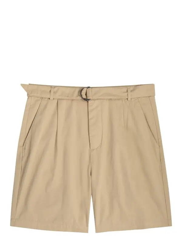 Oliver Spencer Belted Cotton Shorts - Beige
