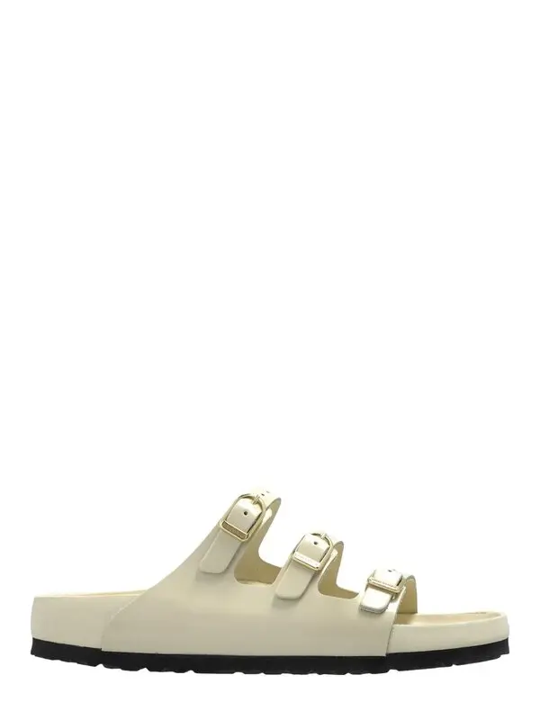 BIRKENSTOCK Florida Leather Sandals - Beige