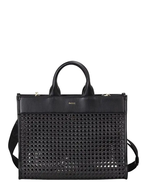 Hugo Boss Sandy Woven Tote - Black