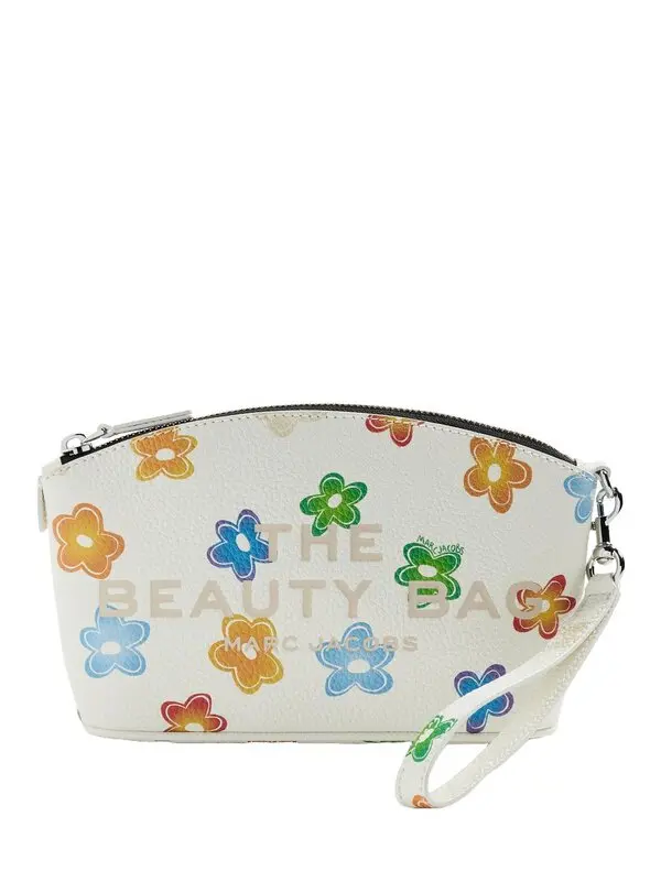 Marc Jacobs The Wild Daisy Leather Beauty Bag - White Multi