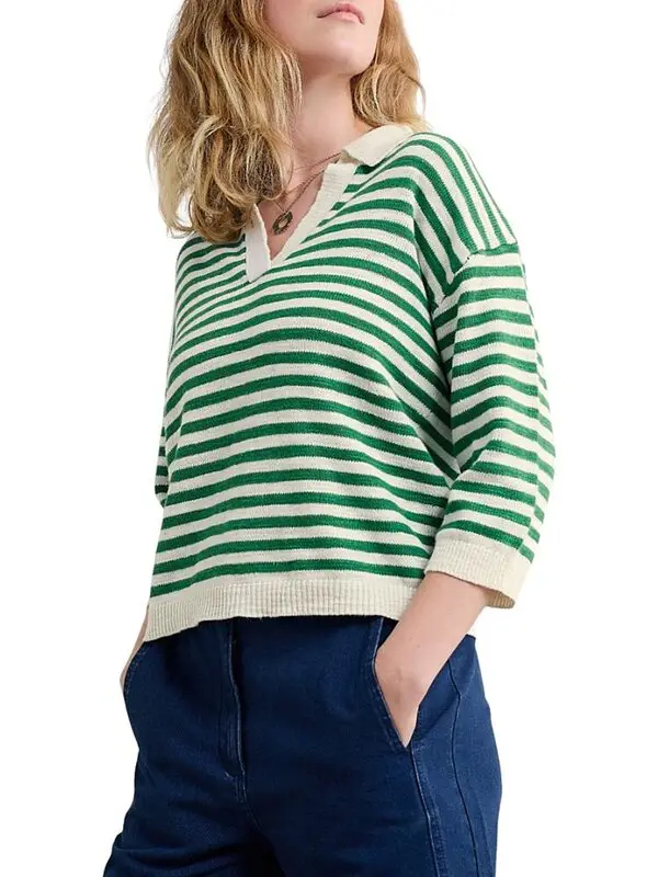 SEASALT CORNWALL Gwynver Sweater - Mini Cornish Island Ecru