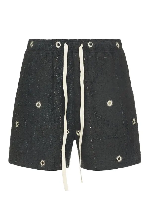 KARTIK RESEARCH Mirror Shorts - Black & White