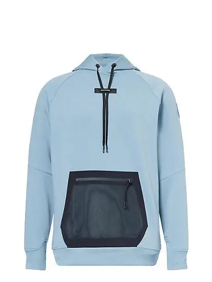 On Relaxed-fit Mesh-pocket Stretch-jersey Hoody - Coast