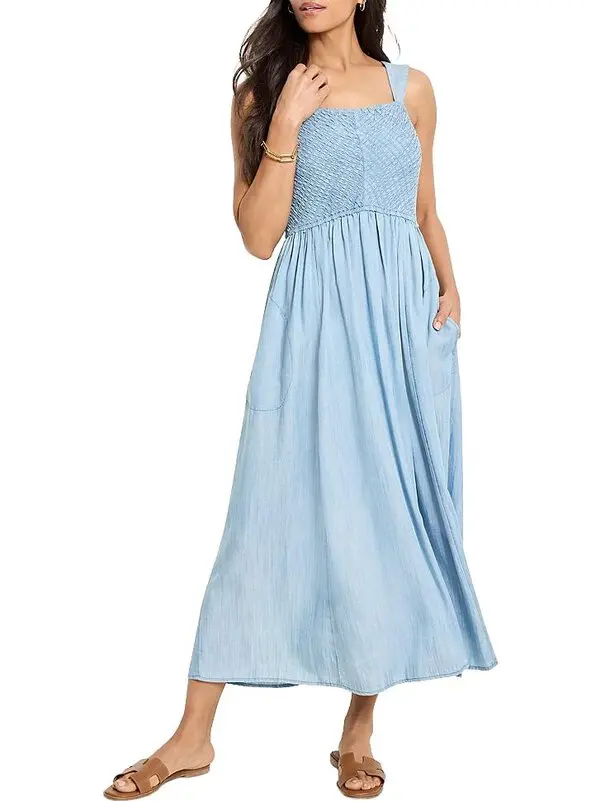 NIC+ZOE Petites Sarah Denim Dress - Mid Wash